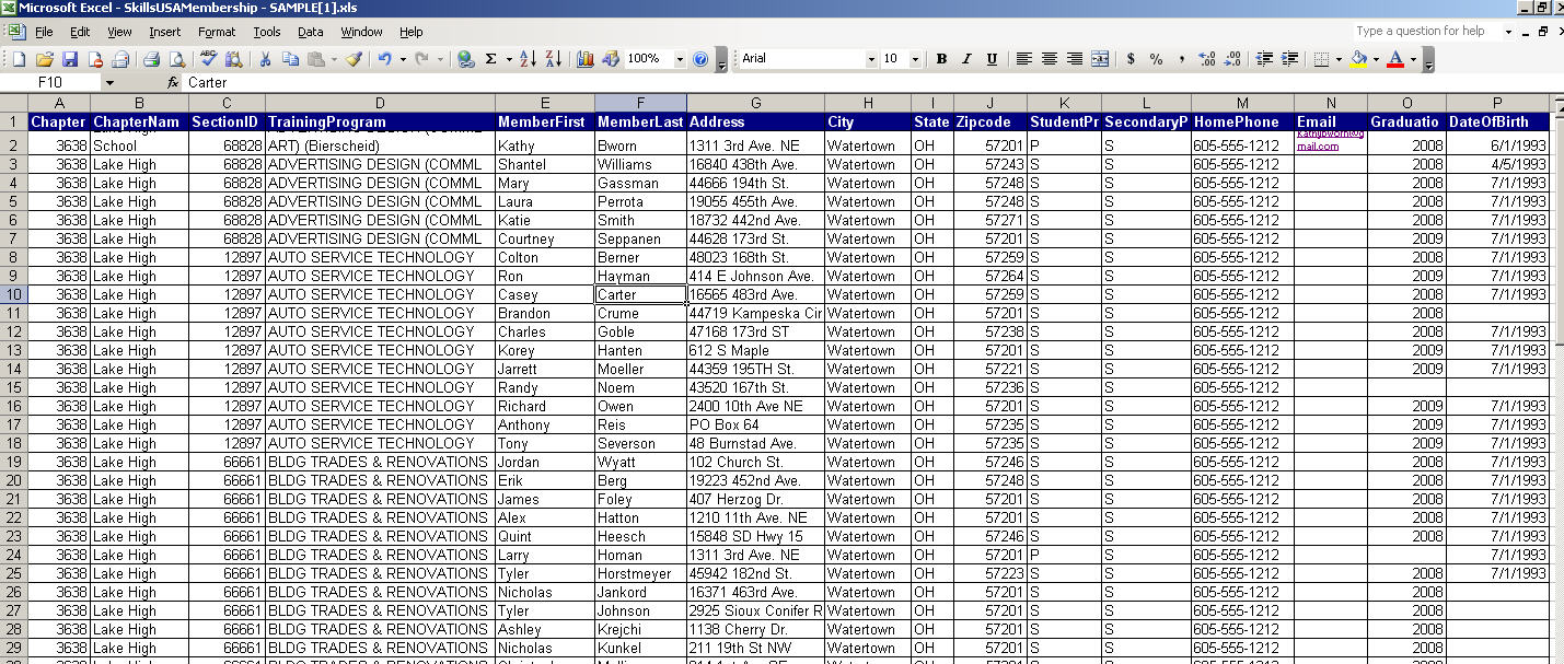 Excel Membership Template How To Create A Membership Database In Excel